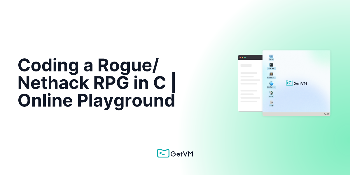 Coding a Rogue/Nethack RPG in C | Online Playground