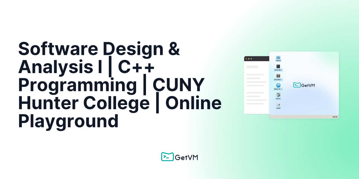 Software Design & Analysis I | C++ Programming | CUNY Hunter College ...