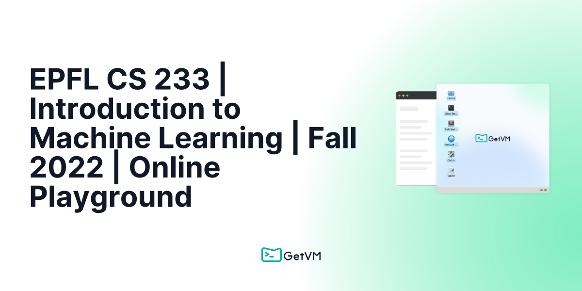 Epfl Cs 233 Introduction To Machine Learning Fall 2022 Online Playground