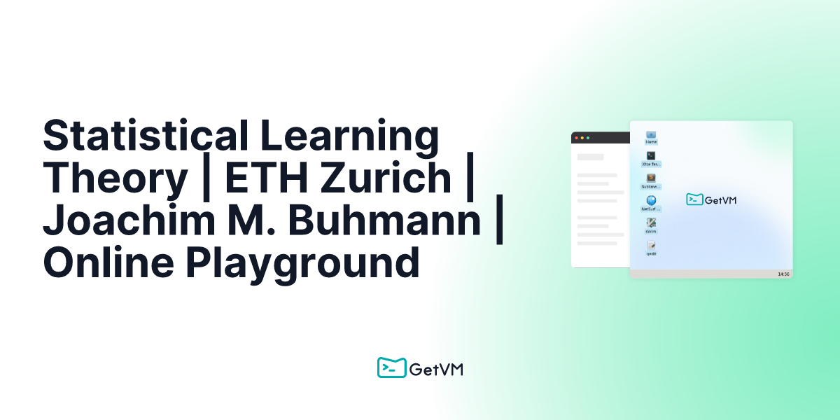 Statistical Learning Theory | ETH Zurich | Joachim M. Buhmann | Online Playground