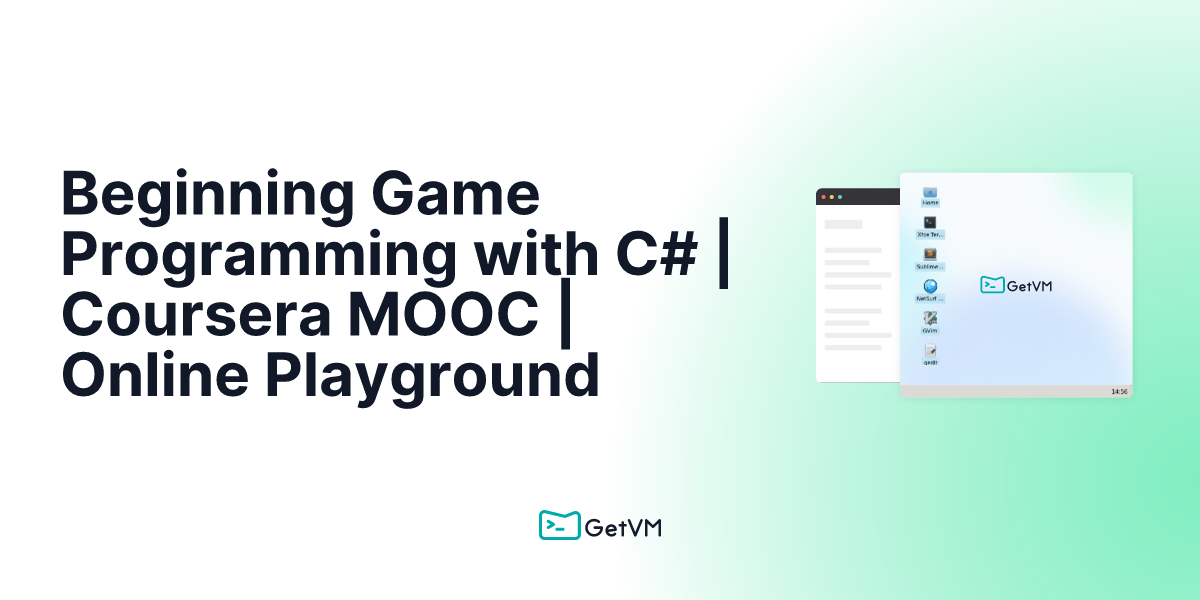 Beginning Game Programming With C Coursera Mooc Online Playground
