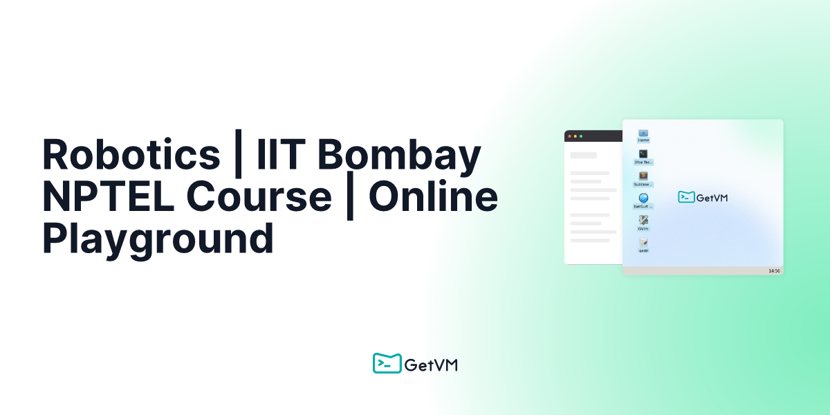 Robotics | IIT Bombay NPTEL Course | Online Playground Robotics | IIT Bombay NPTEL Course | Online Playground