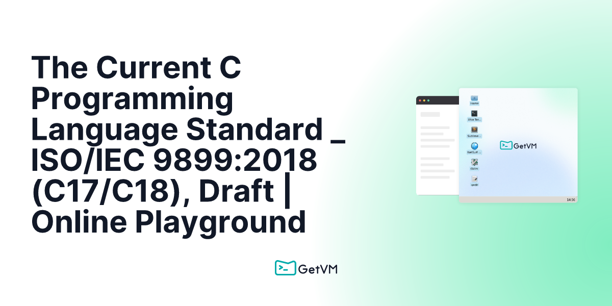 The Current C Programming Language Standard _ ISO/IEC 9899:2018 (C17/C18), Draft | Online Playground
