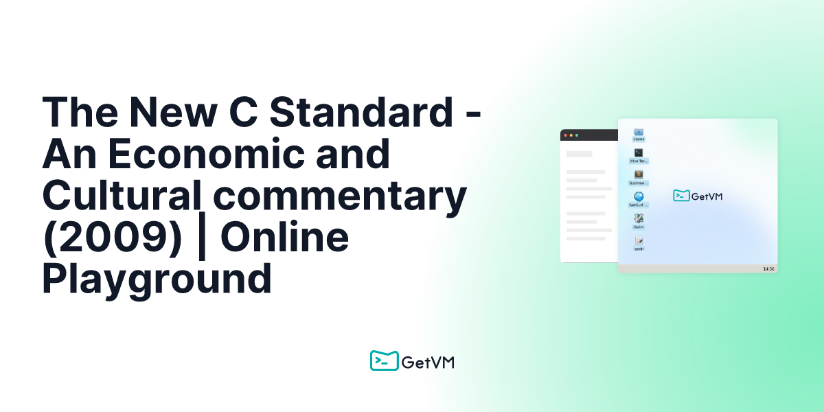 The New C Standard - An Economic and Cultural commentary (2009 ...