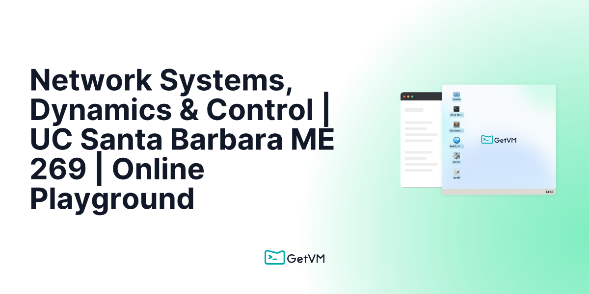 Network Systems, Dynamics & Control | UC Santa Barbara ME 269 | Online ...