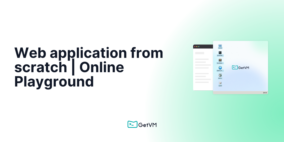 Web application from scratch | Online Playground